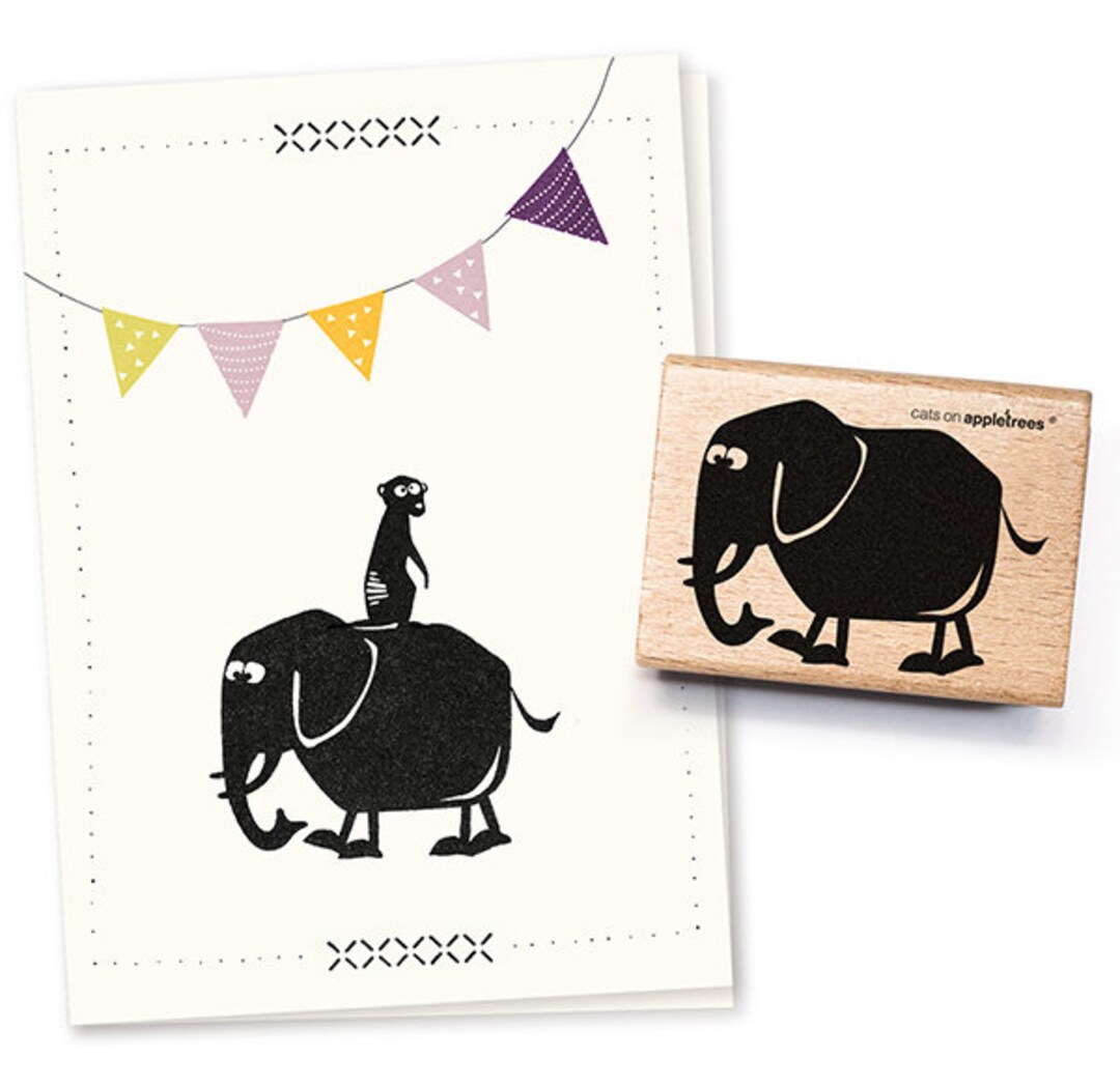 Stamp Elephant Othilde - Etsy