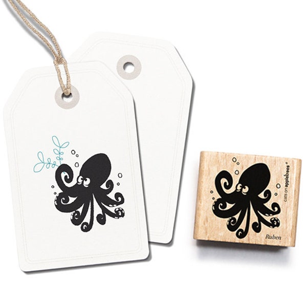 Octopus Stamp - Etsy