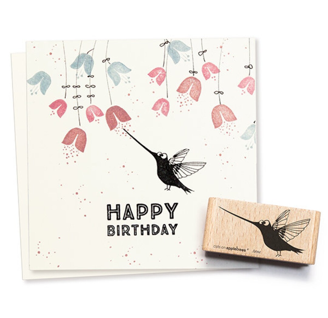 Stamp Arne the Humming-bird - Etsy