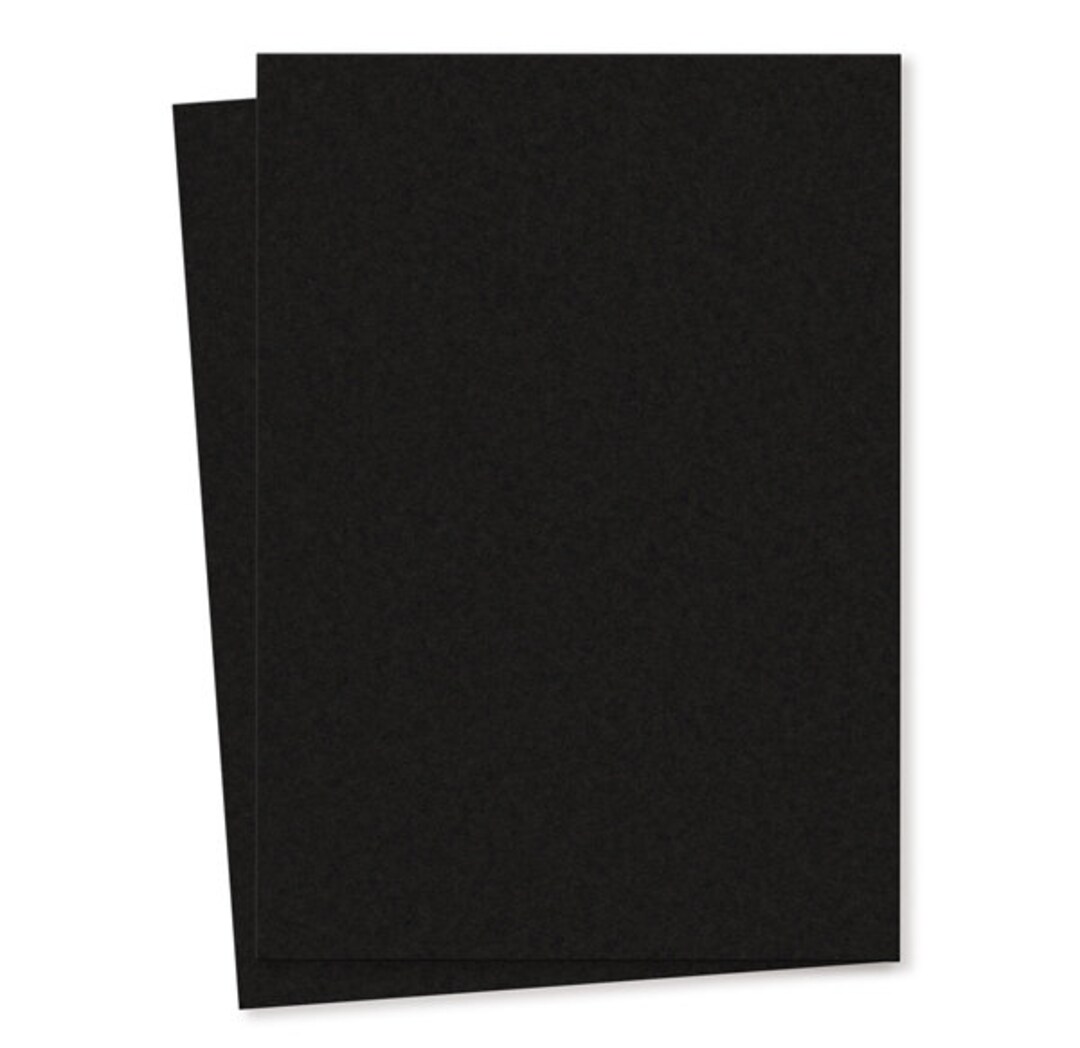 Set of Plain Postcards PURE - Black - Etsy