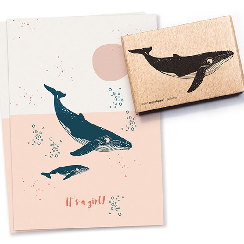 Whale Rubber Stamp - Etsy