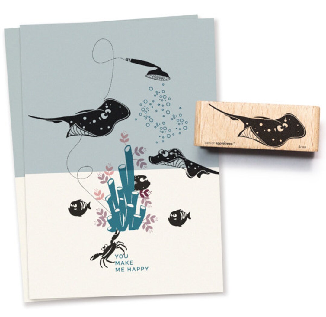 Stamp Arno the Ray - Etsy