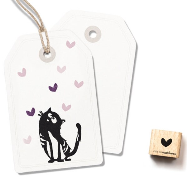 Small heart stamp - Etsy.de