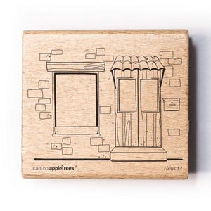 Stamp House 12 Stone House Outline - Etsy