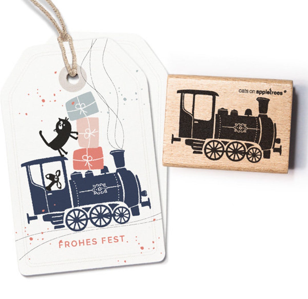 Stamp Steam Engine - Etsy