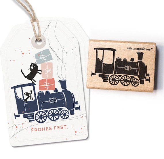 Stamp Steam Engine - Etsy