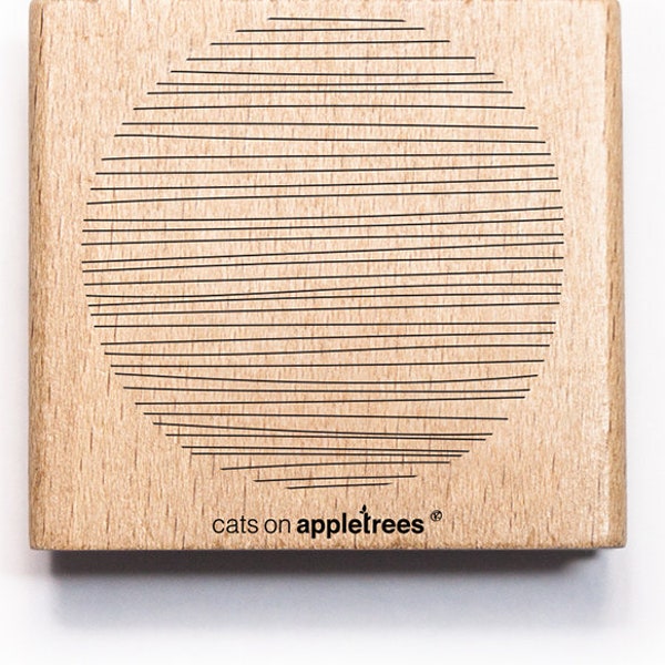 Circle Rubber Stamp - Etsy