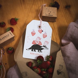 Mini Stamp Strawberry - Etsy
