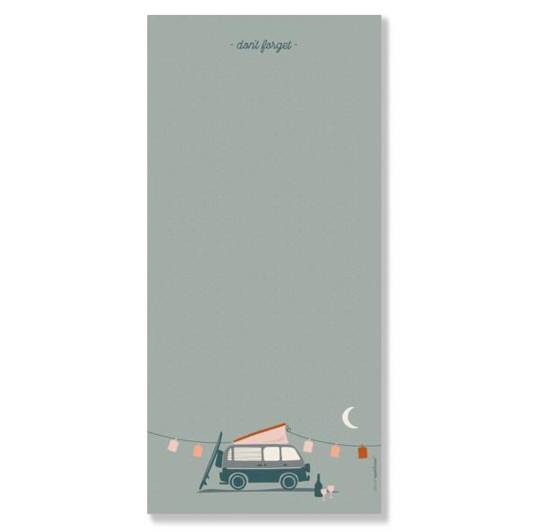 Notepad Long - Camper Van - Etsy