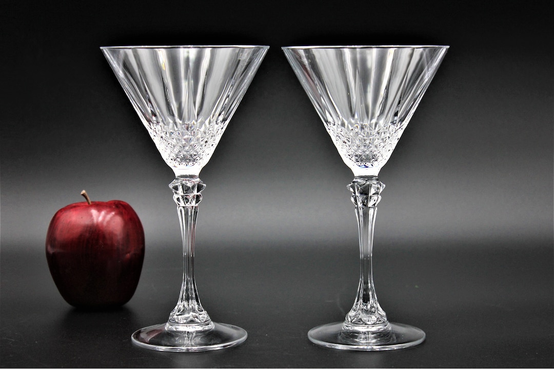 MARTINI Glasses Cristal D'arques Longchamp Crystal 7 - Etsy