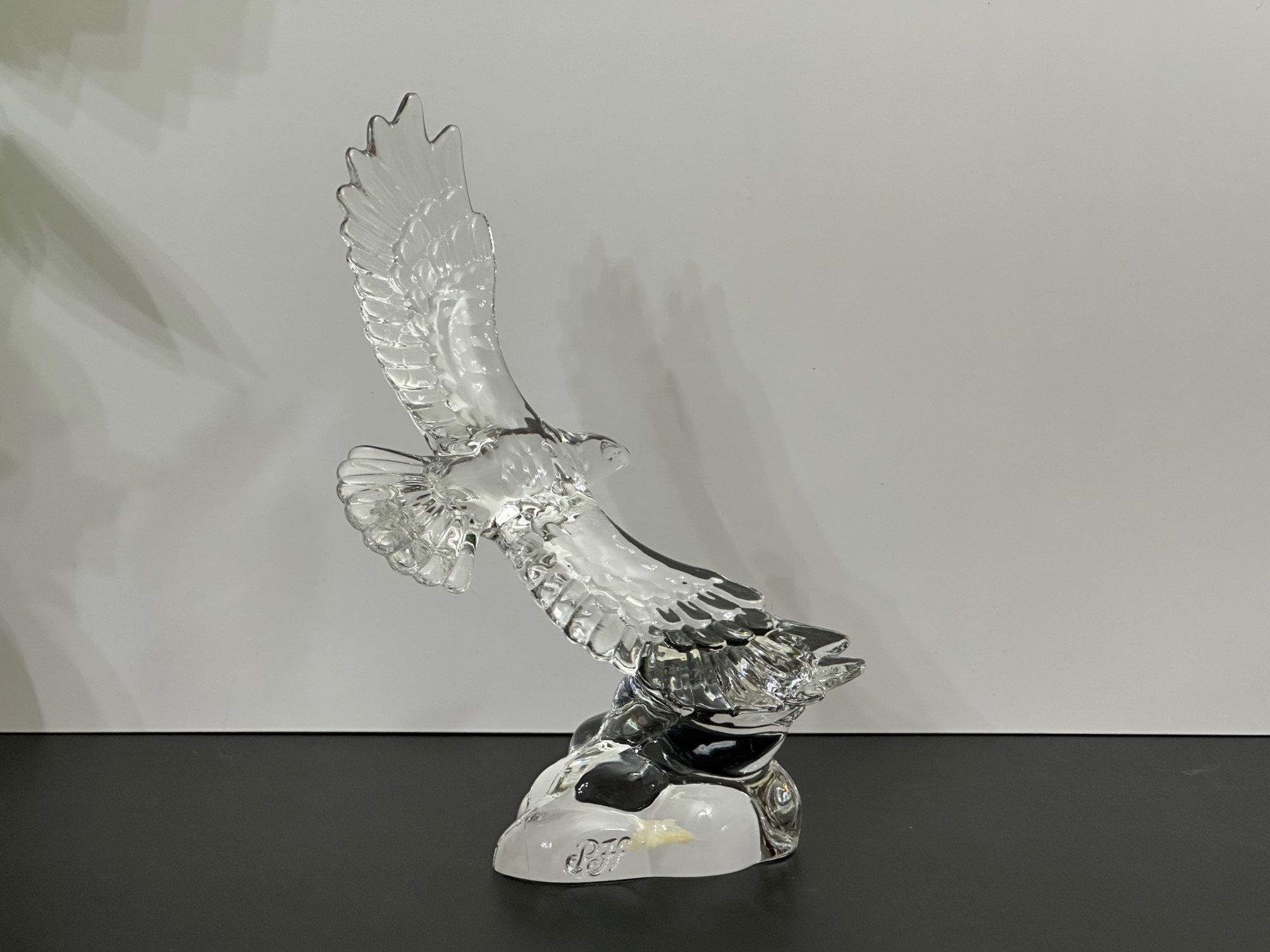Lead Crystal Eagle Soaring Figurine From Wonders of the Wild by ...