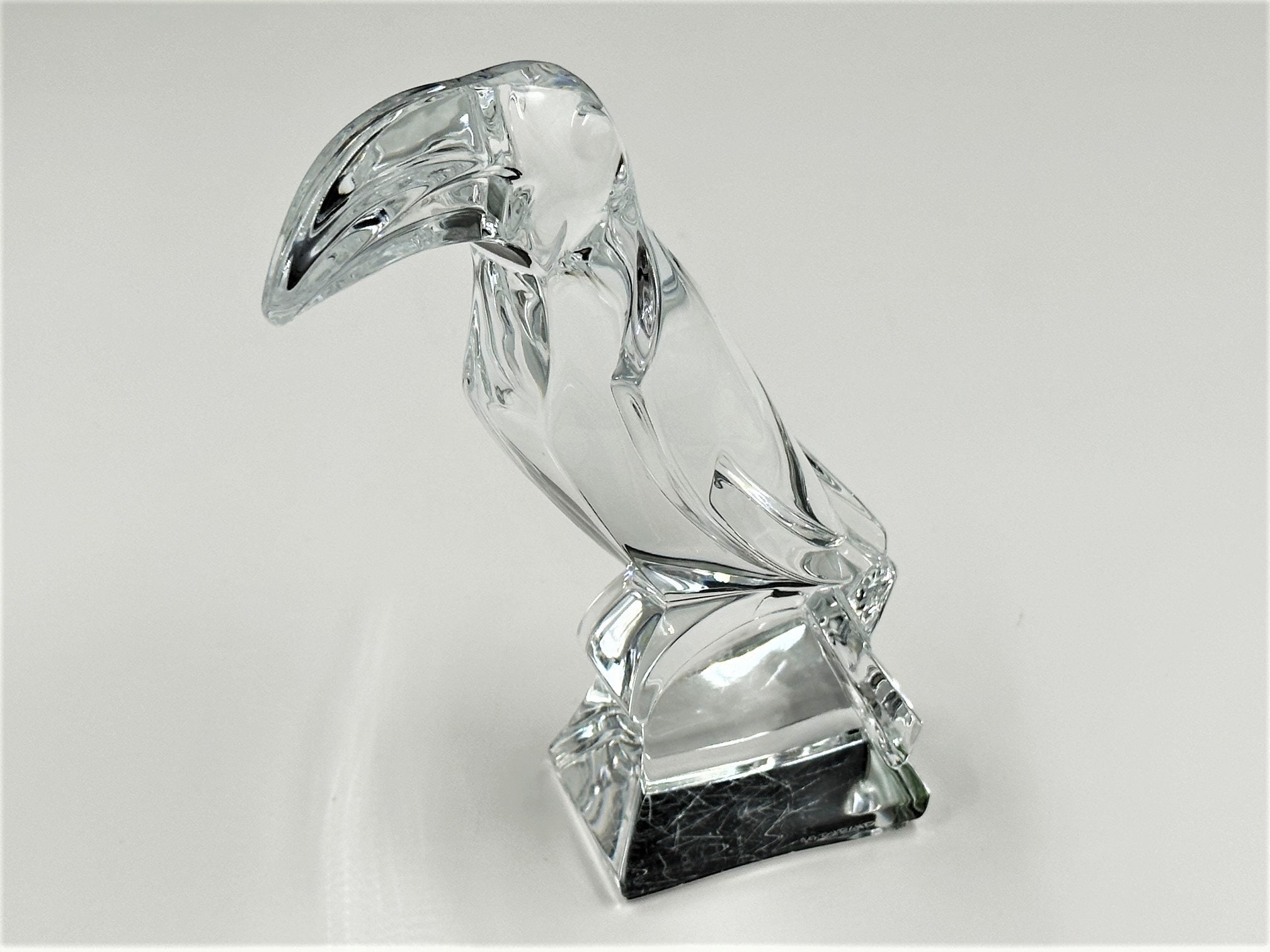 5 1/4" Crystal TOUCAN, J.G. Durand Cristal Tropical Exotic Bird Art ...