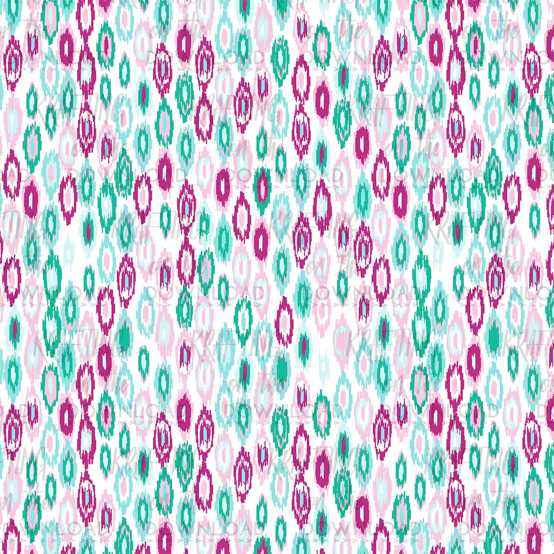 Ikat digital paper purple teal instant download summer paper | Etsy