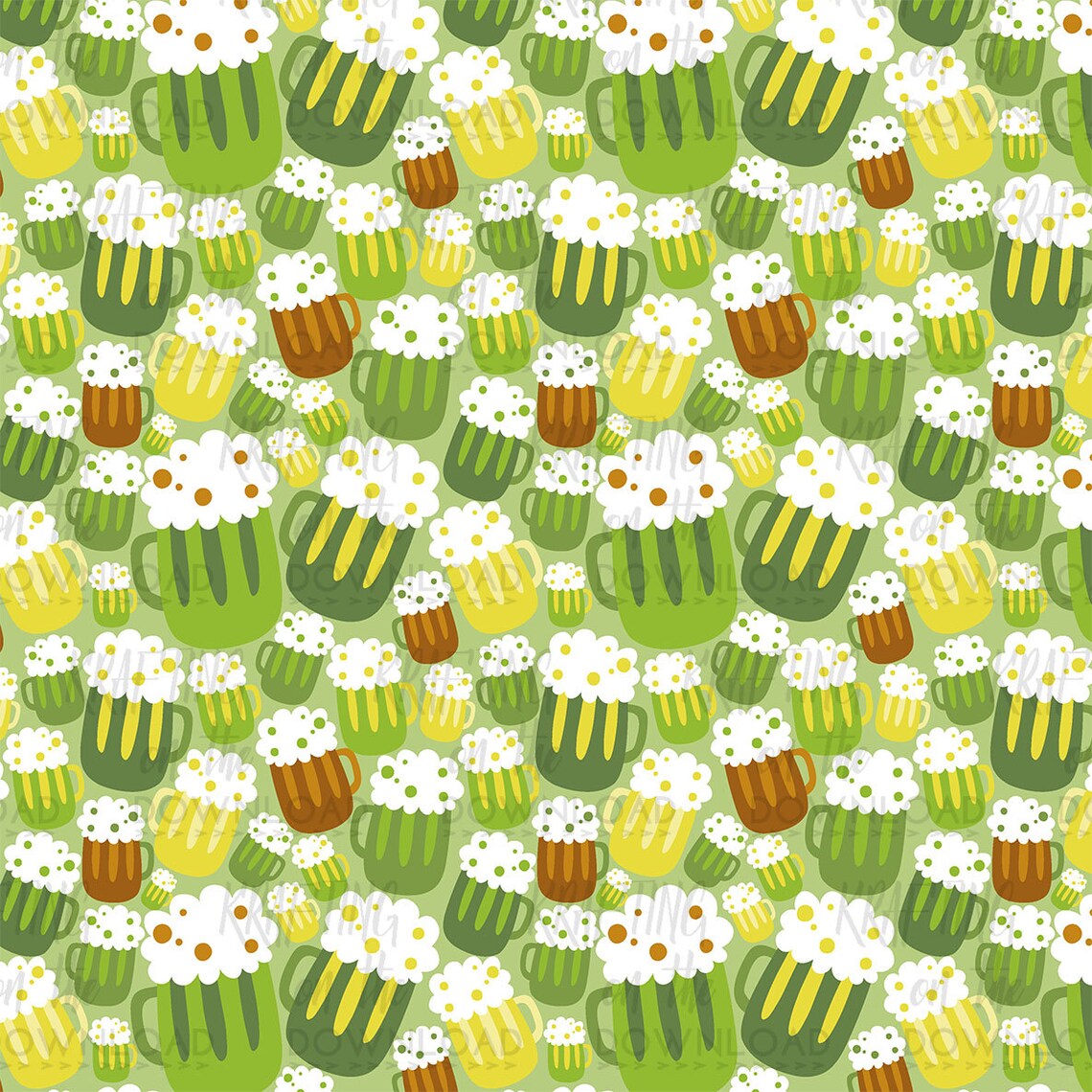 St Patricks Day Paper Pack Beer Digital Paper Saint Patricks - Etsy
