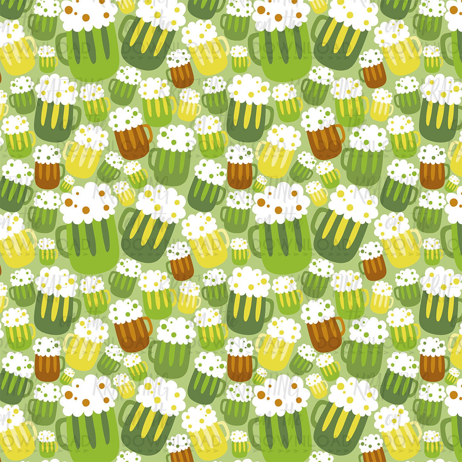 St Patricks Day Paper Pack Beer Digital Paper Saint Patricks - Etsy