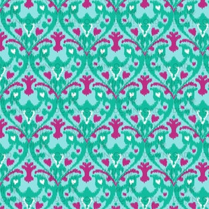 Ikat Digital Paper Purple Teal Instant Download Summer Paper Pack ...