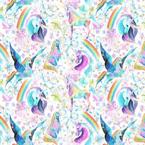 Unicorn Paper Pack Watercolor Unicorn Digital Paper Watercolor Pastel ...