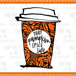 Pumpkin Spice Latte Clipart Set Pumpkin Coffee Clip Art Pumpkin Spice ...