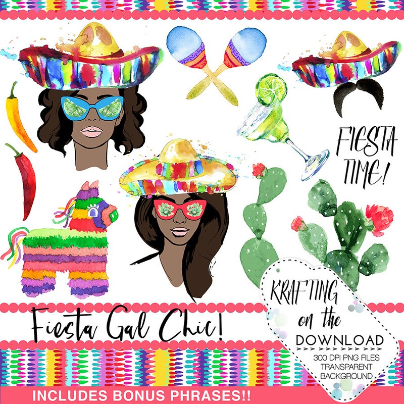 Fiesta Clip Art - Etsy