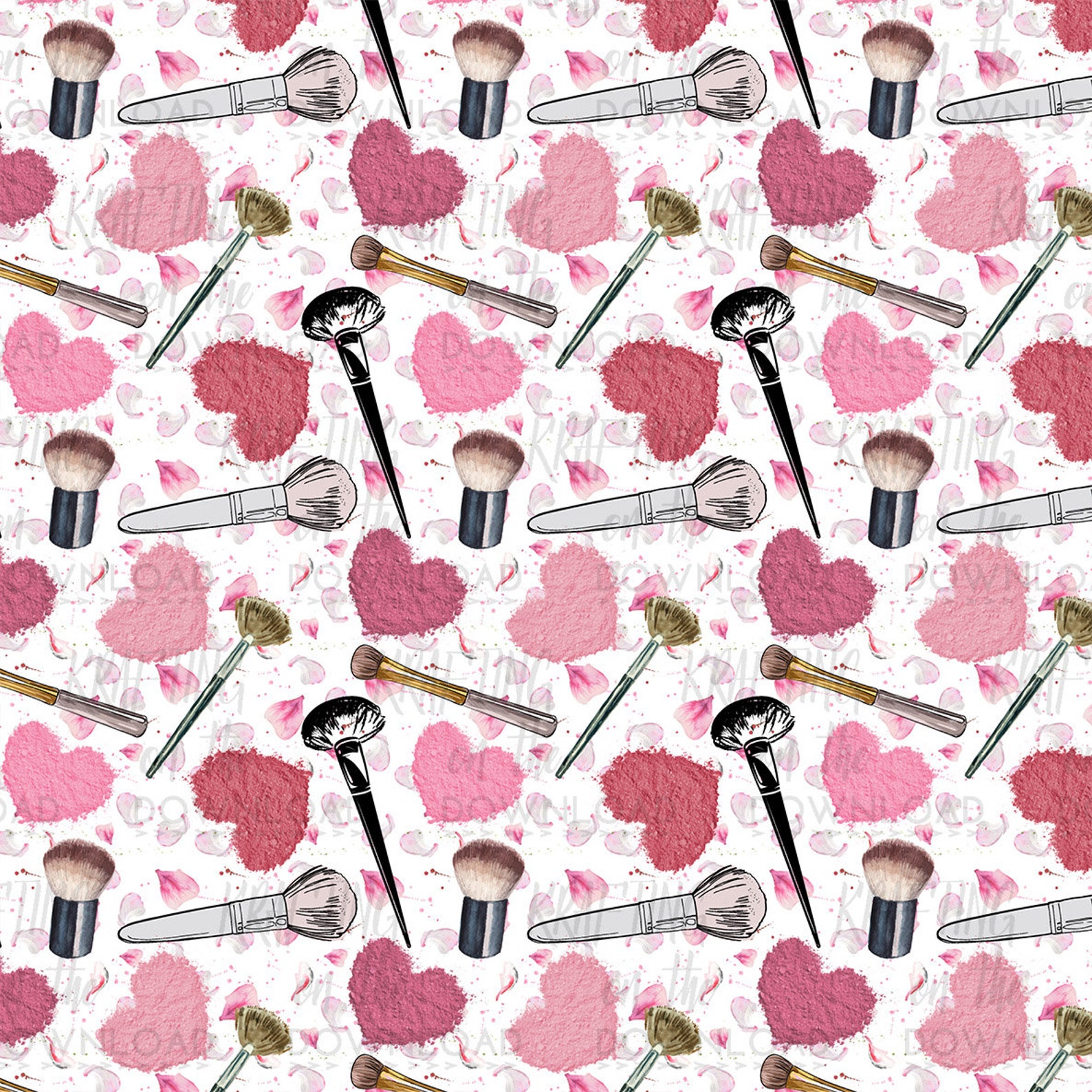 Make up Paper Pack Makeup Paper Watercolor Makeup Digital - Etsy