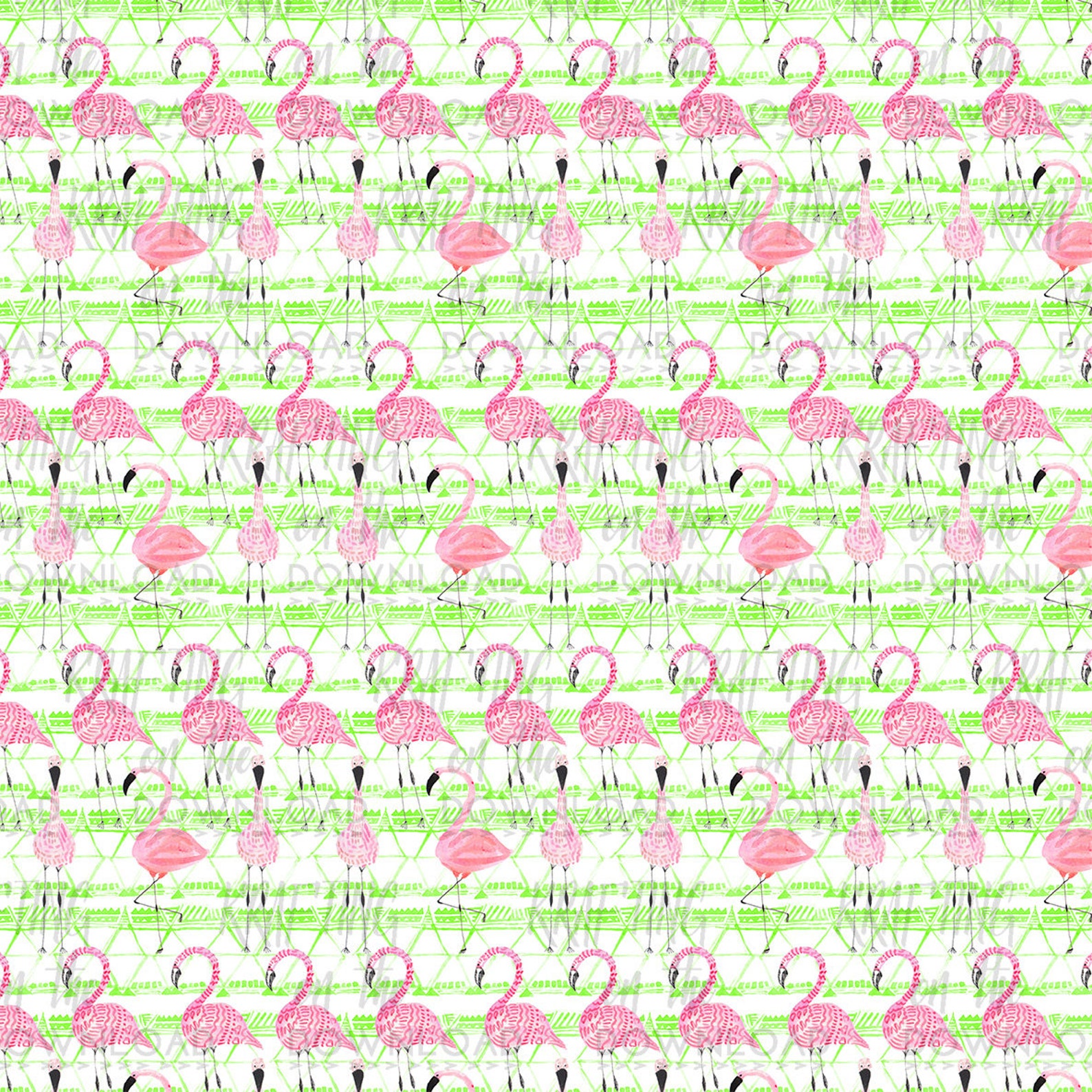 Flamingo Paper Pack Watercolor Flamingo African American - Etsy