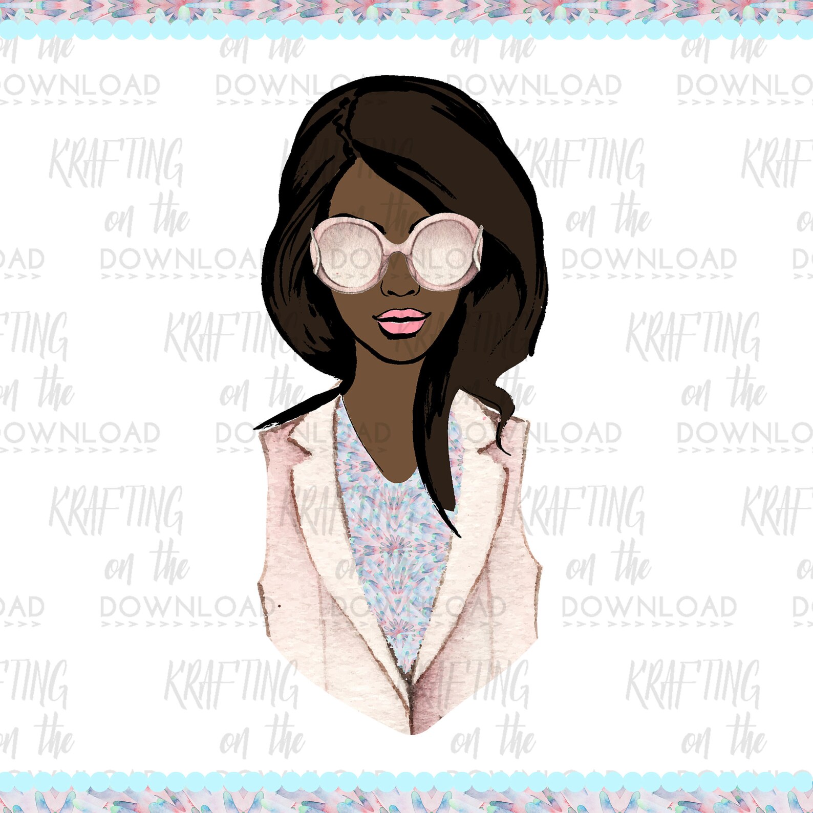 Watercolor Spring Fashion Clipart Png File Spring Fashion Clip Art Set ...