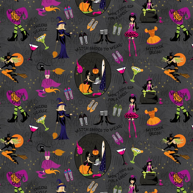 Halloween Paper Pack Halloween Digital Paper Halloween Witch Paper Pack ...