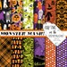 Halloween Paper Pack Halloween Digital Paper Monster Paper Pack ...