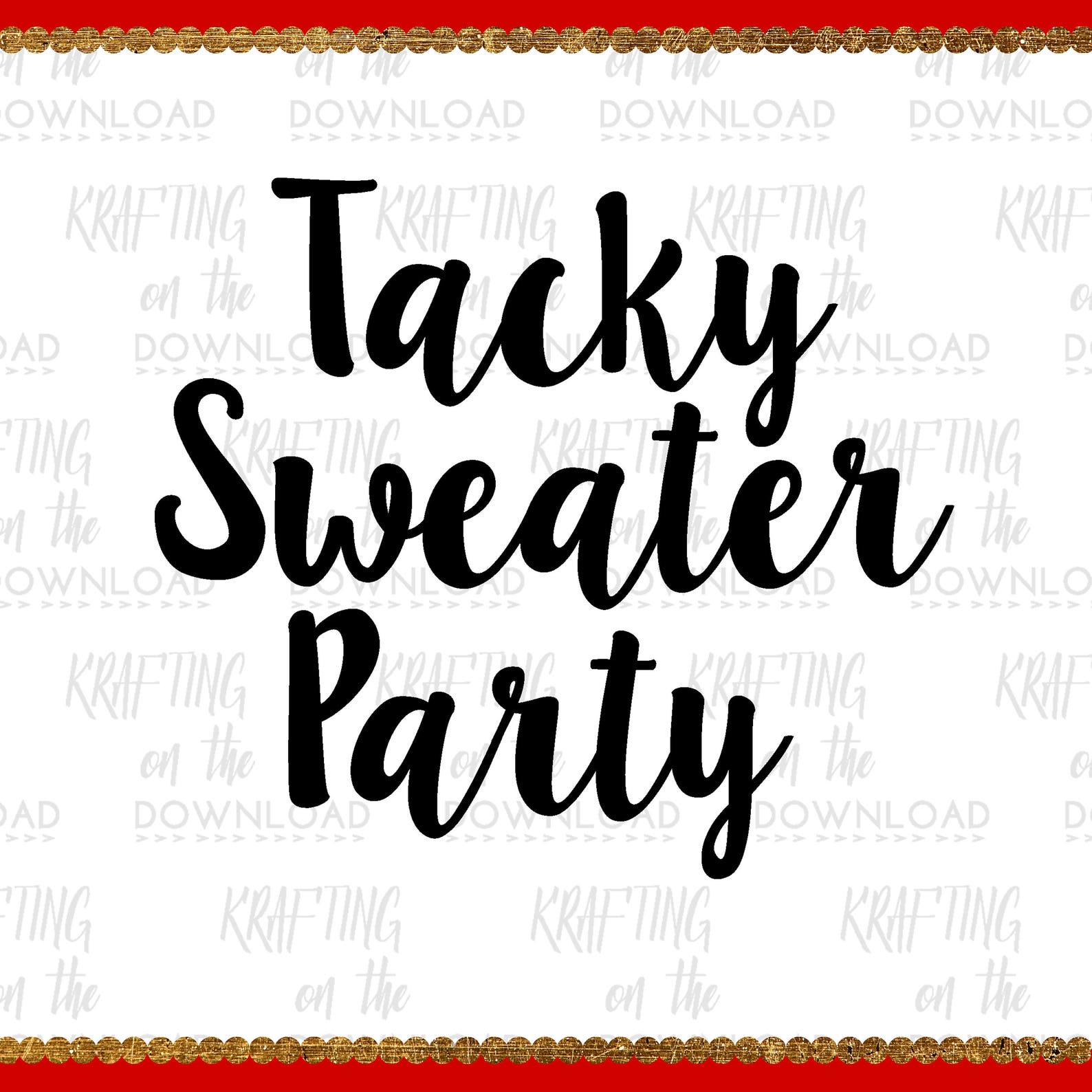 Tacky Sweater Clipart Set Ugly Sweater Clip Art Png File - Etsy