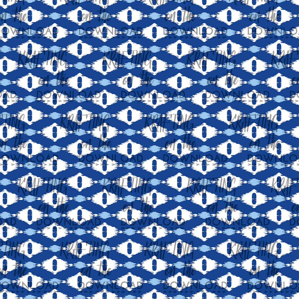 Red White and Blue Digital Paper Pack Ikat Design Red Blue Navy ...
