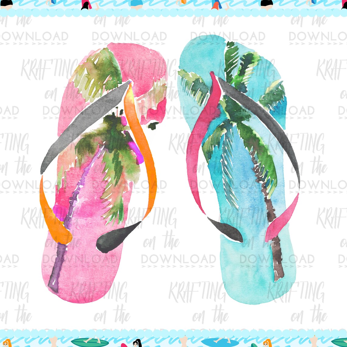 Watercolor Surf Girl Clipart Png File Watercolor Surfer Girl Art Set ...