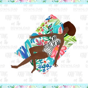 Watercolor Beach Girl Clipart Png File Watercolor Beach Girl Clip Art ...