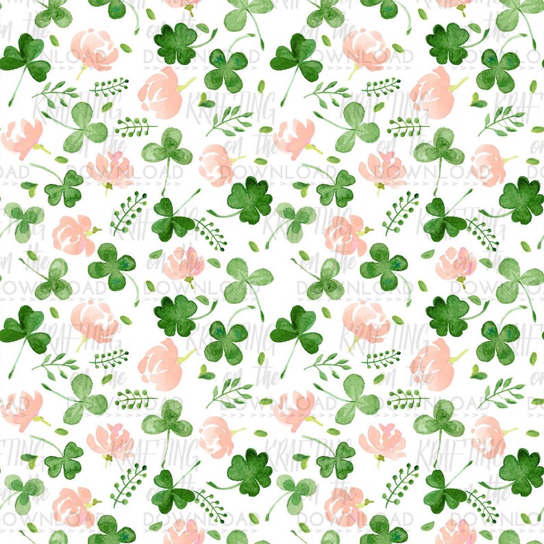 Watercolor St Patricks Day Digital Paper Watercolor St Patrick's Day ...