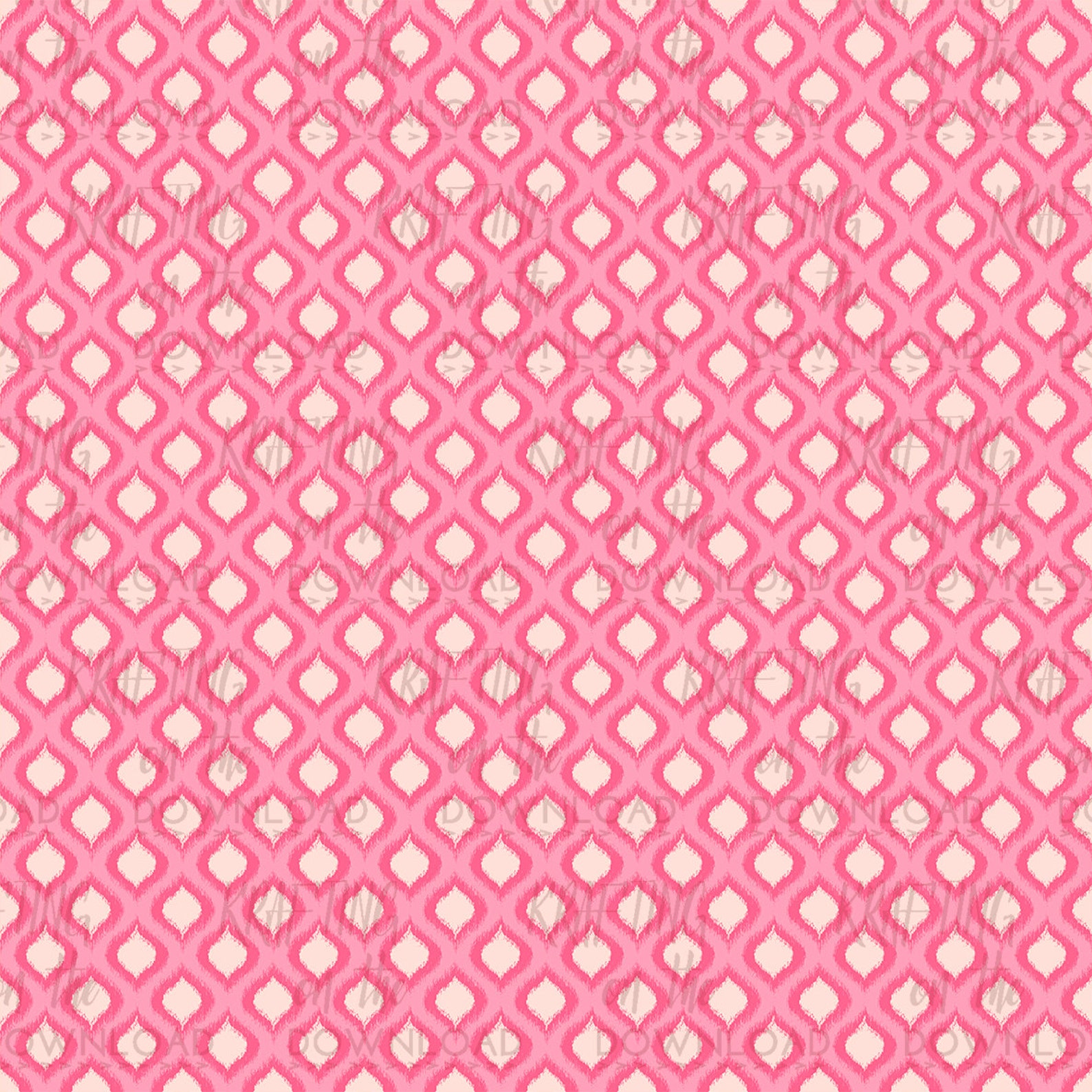 Pink Lemonade Digital Paper Pack Ikat Digital Paper Pack Blush | Etsy