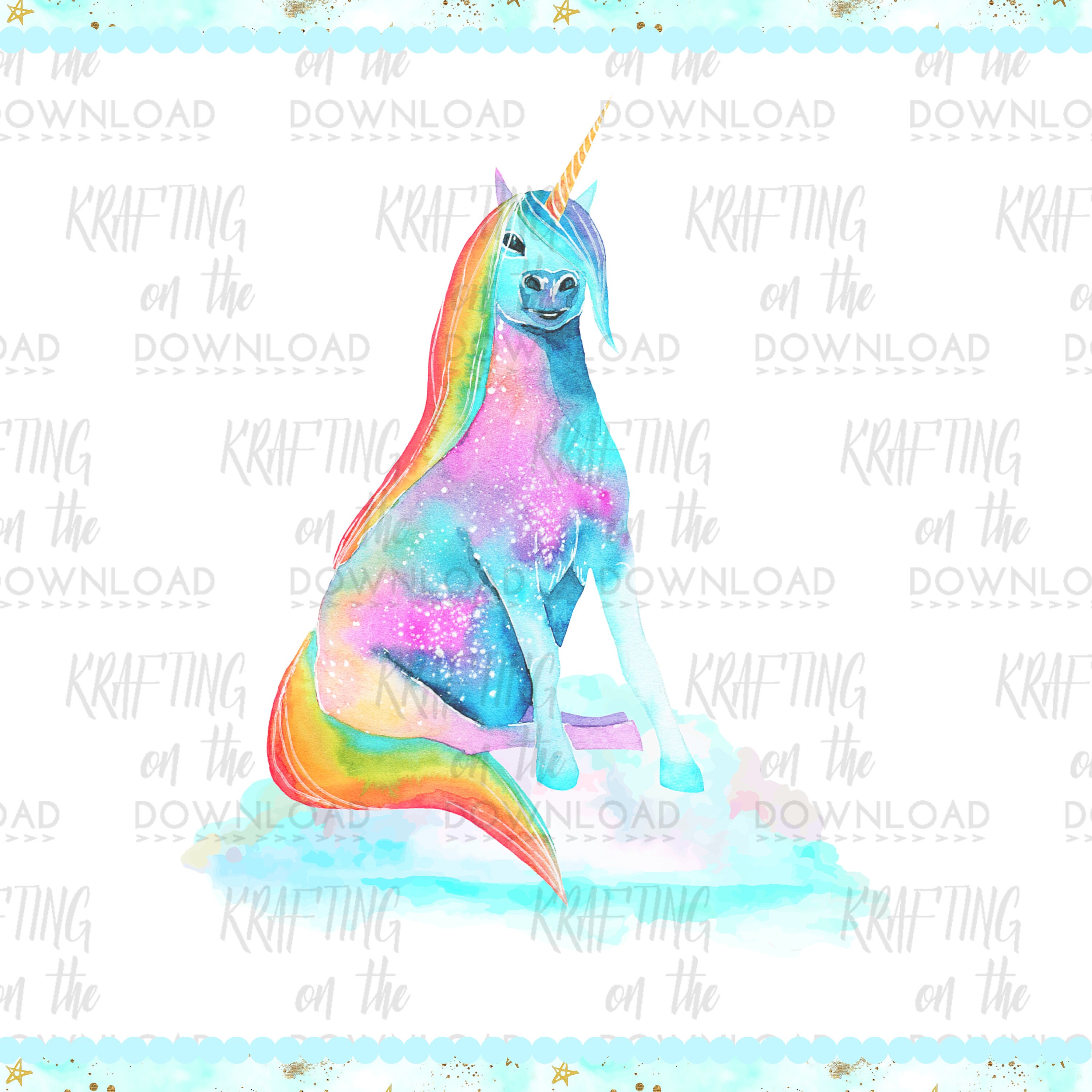 Unicorn clipart watercolor unicorn clip art pastel unicorn | Etsy