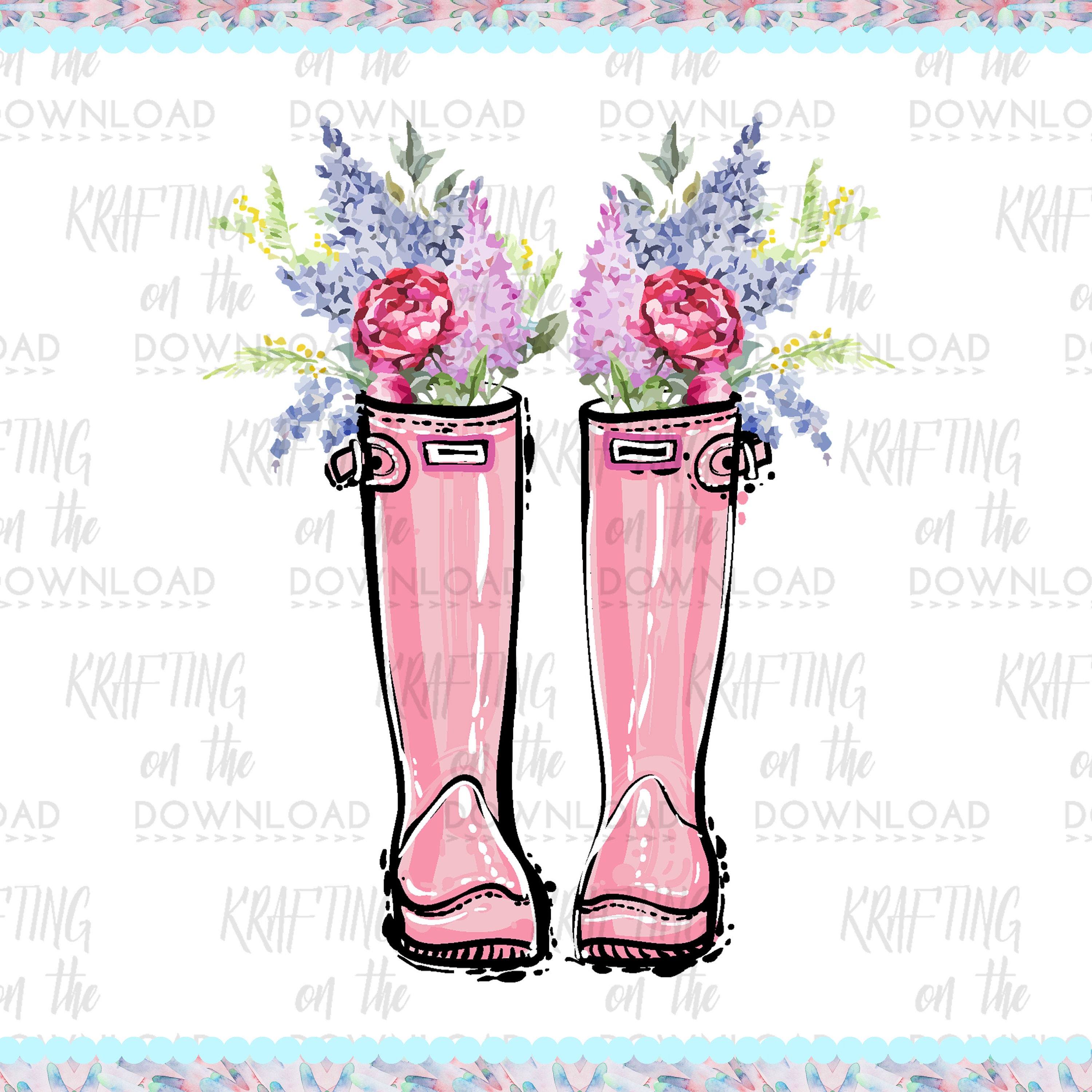 Watercolor spring fashion clipart png file spring fashion clip | Etsy