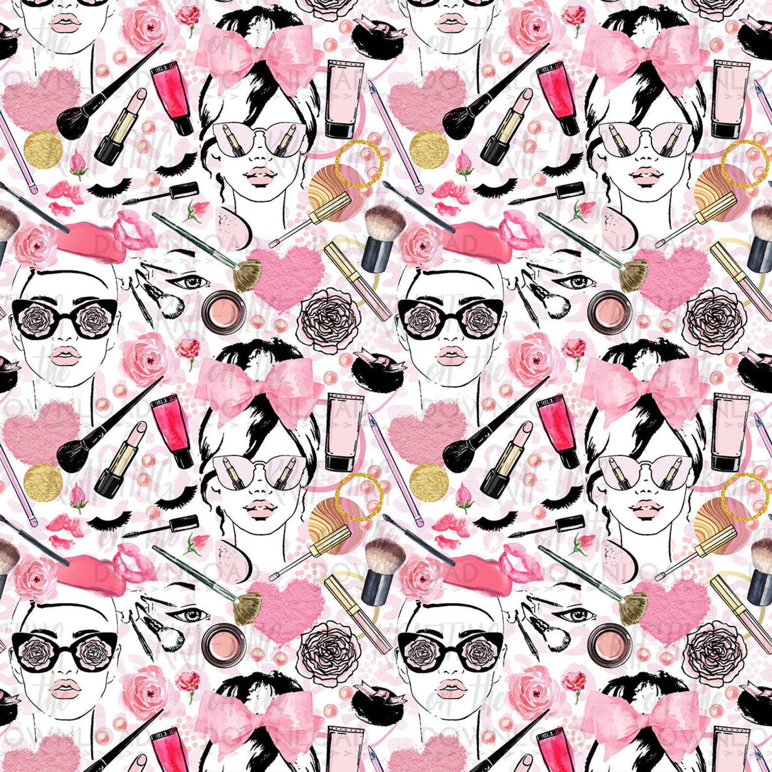 Make up Paper Pack Makeup Paper Watercolor Makeup Paper Pack | Etsy