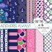 Pink and Navy Nautical Digital Paper Preppy Digital Papers Anchor ...