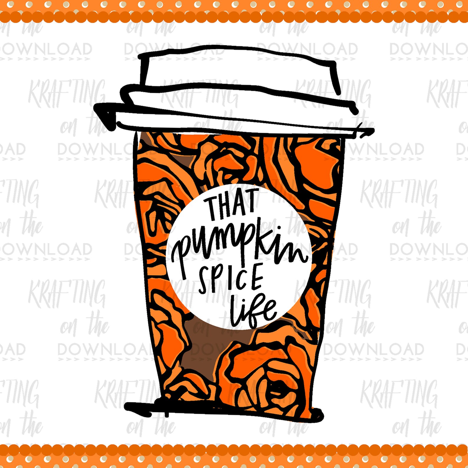 Pumpkin Spice Latte Clipart Set Pumpkin Coffee Clip Art - Etsy