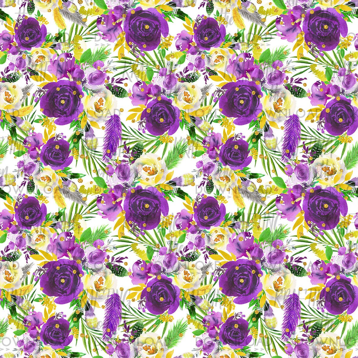 Mardi Gras Digital Paper Watercolor Mardi Gras Paper Pack | Etsy
