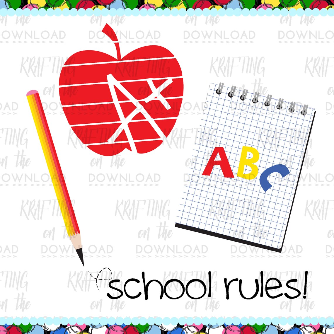 School Rules Clipart Set Back to School Clip Art Teacher | Etsy Canada