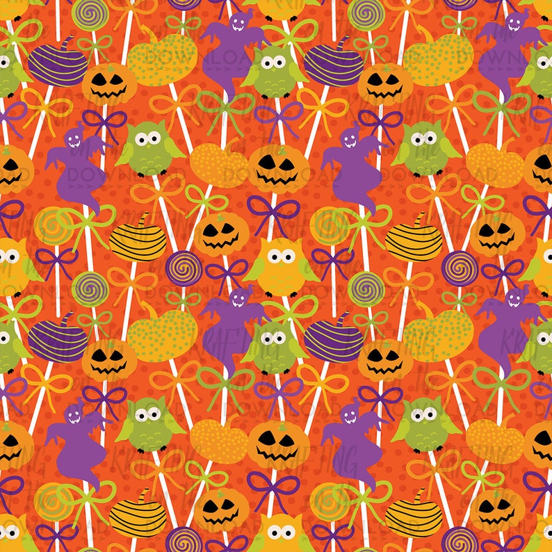 Halloween Paper Pack Halloween Digital Paper Trick Treat Paper Pack ...