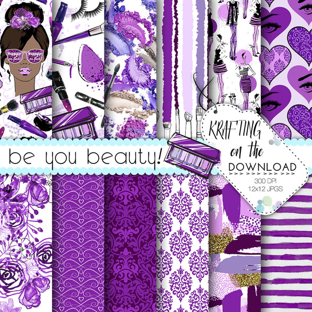 Younique Makeup Paper Pack Make up Paper Watercolor Makeup Purple ...