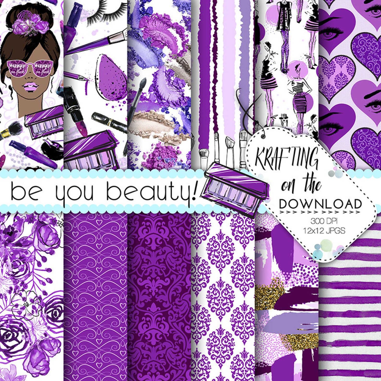 Younique Makeup Paper Pack Make up Paper Watercolor Makeup | Etsy