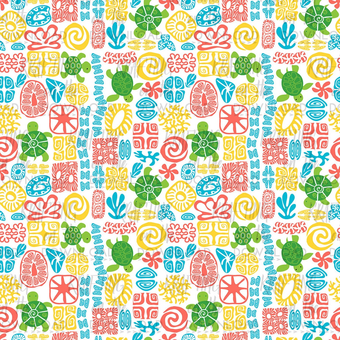 Moana Digital Paper Moana Paper Pack Moana Digital Papers - Etsy