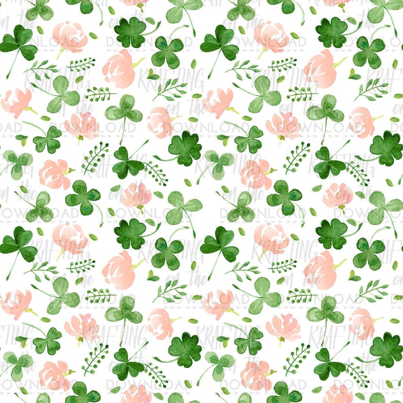 Watercolor St Patricks Day Digital Paper Watercolor St Patrick's Day ...