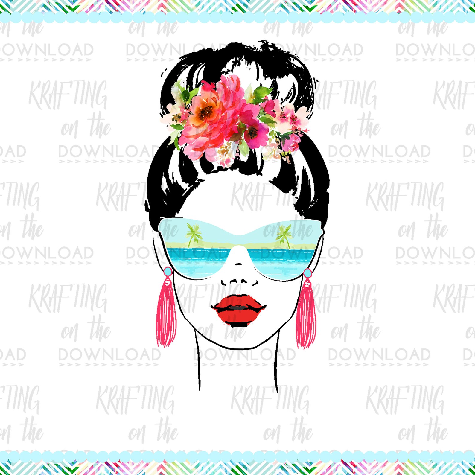 Watercolor Beach Girl Clipart Png File Watercolor Beach Girl Clip Art ...