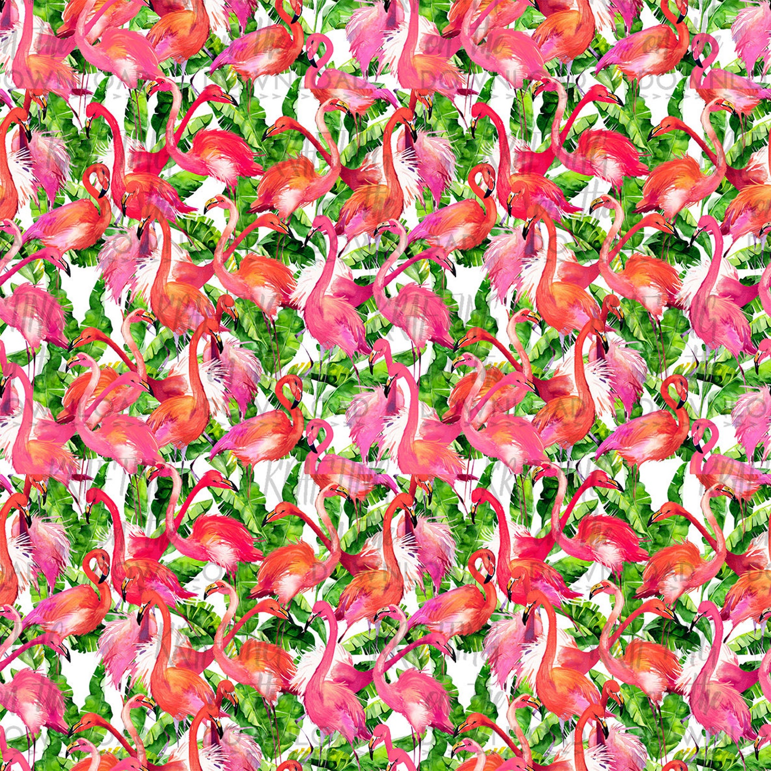 Flamingo Paper Pack Watercolor Flamingo African American - Etsy