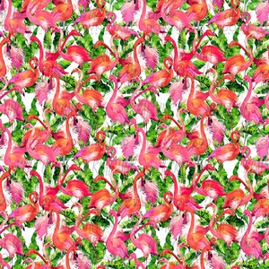 Flamingo Paper Pack Watercolor Flamingo Medium Skin Tone Planner Girl ...