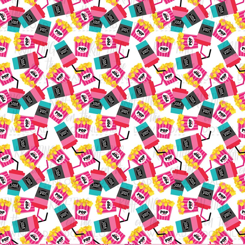 Movie Night Digital Papers Movie Digital Paper Movie Night | Etsy